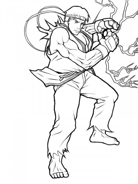 Street Fighter coloring pages