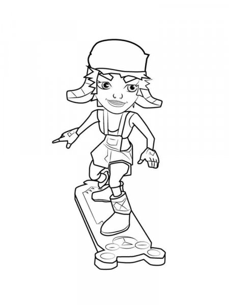 Subway Surfers coloring pages