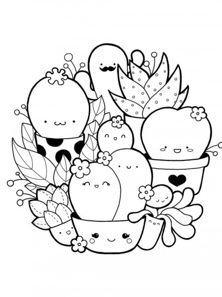 Succulent coloring pages