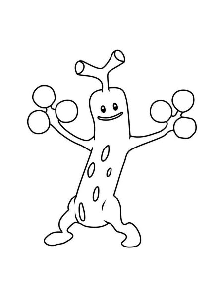 Sudowoodo Pokemon coloring pages