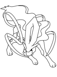 Suicune Pokemon coloring pages
