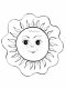 Sun coloring pages