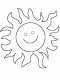 Sun coloring pages