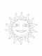 Sun coloring pages