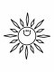 Sun coloring pages