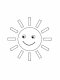 Sun coloring pages