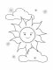 Sun coloring pages