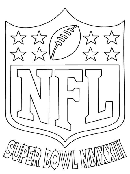 Super Bowl coloring pages