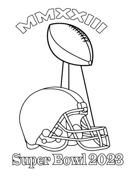 Super Bowl coloring pages