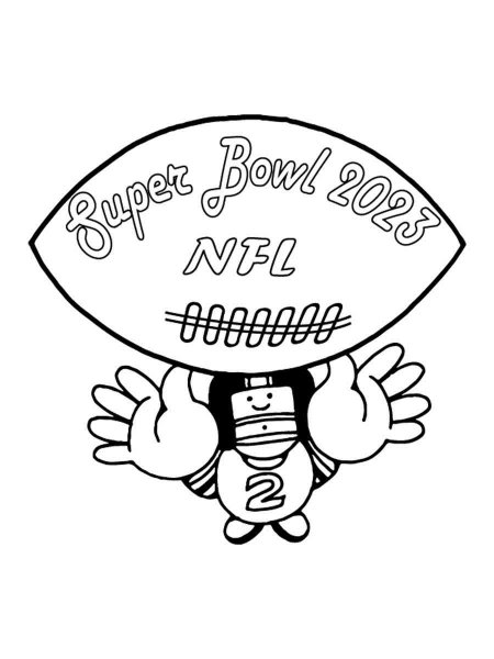 Super Bowl coloring pages