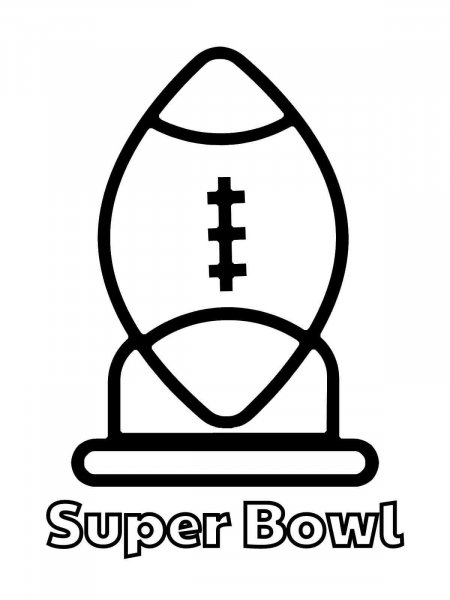 Super Bowl coloring pages