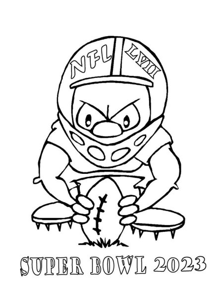 Super Bowl coloring pages