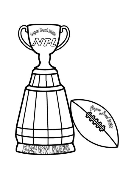 Super Bowl coloring pages