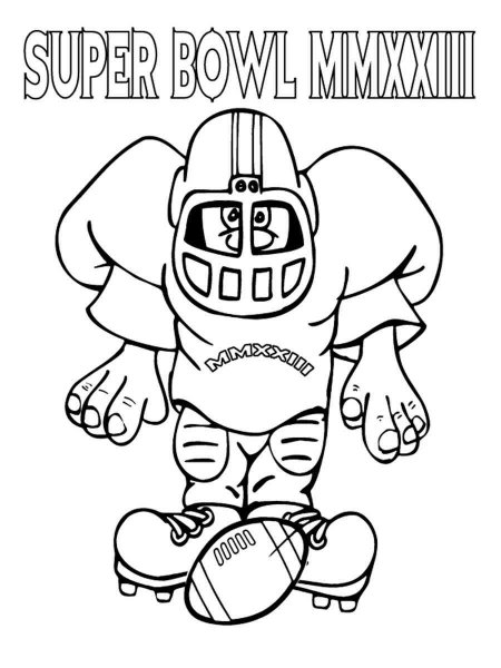 Super Bowl coloring pages
