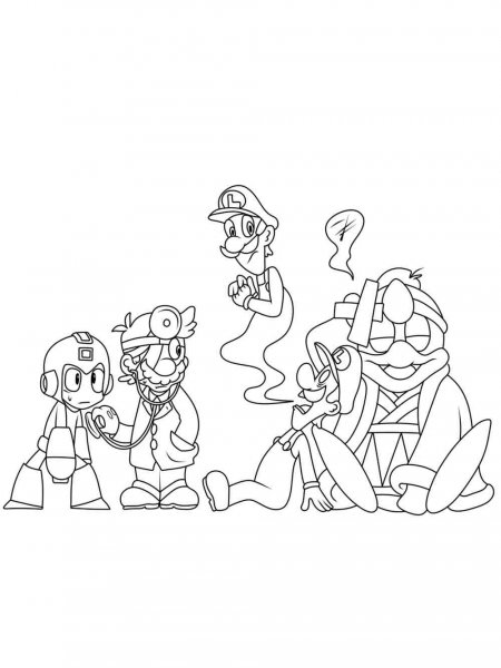 Super Smash Brothers coloring pages
