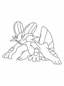 Swampert Pokemon coloring pages