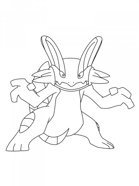 Swampert Pokemon coloring pages