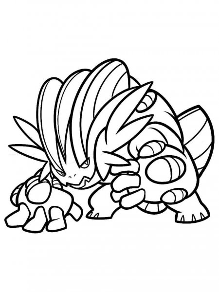 Swampert Pokemon coloring pages