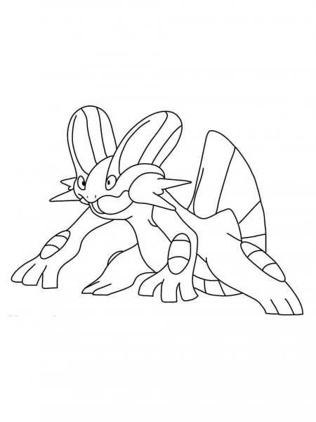 Swampert Pokemon coloring pages