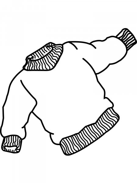 Sweater coloring pages