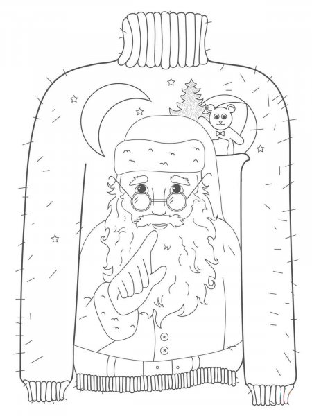 Sweater coloring pages
