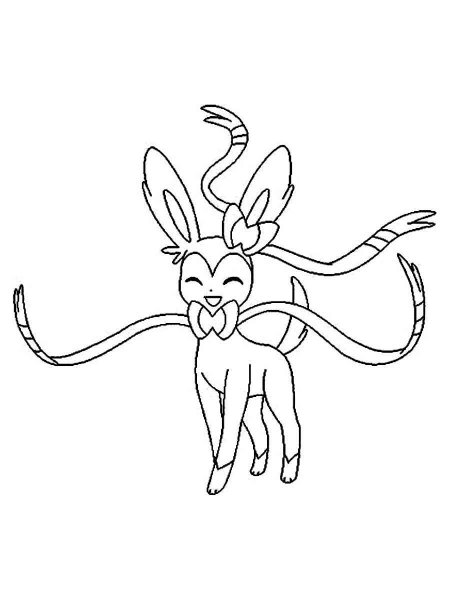 Sylveon Pokemon coloring pages