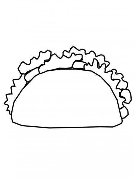 Taco coloring pages
