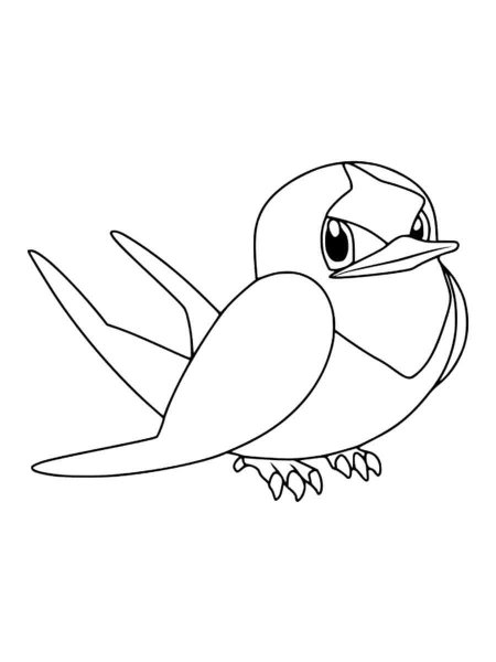 Taillow Pokemon coloring pages Taillow Pokemon coloring pages