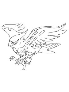 Talonflame Pokemon coloring pages