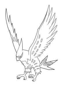 Talonflame Pokemon coloring pages
