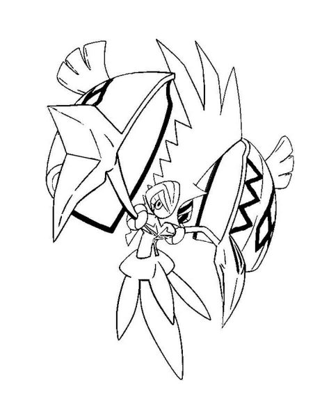 Pokemon Tapu Koko coloring pages - Free Printable