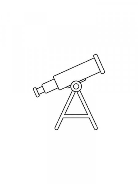 Telescope coloring pages
