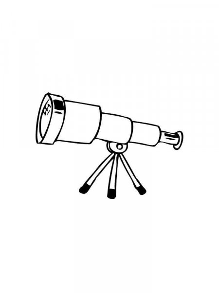 Telescope coloring pages