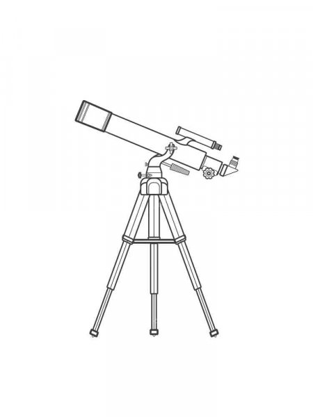 Telescope coloring pages