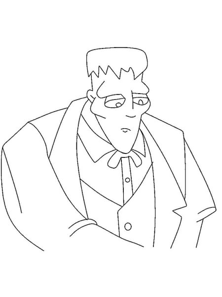 The Addams Family coloring page - Free printable