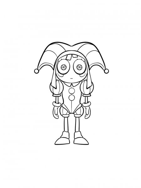 Pomni coloring pages