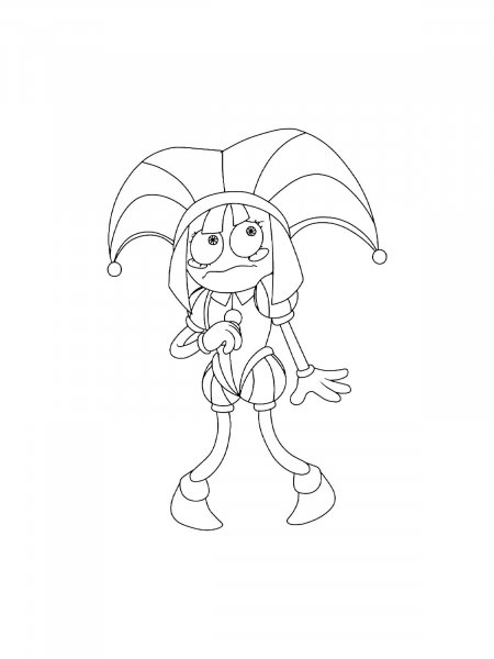 Pomni coloring pages