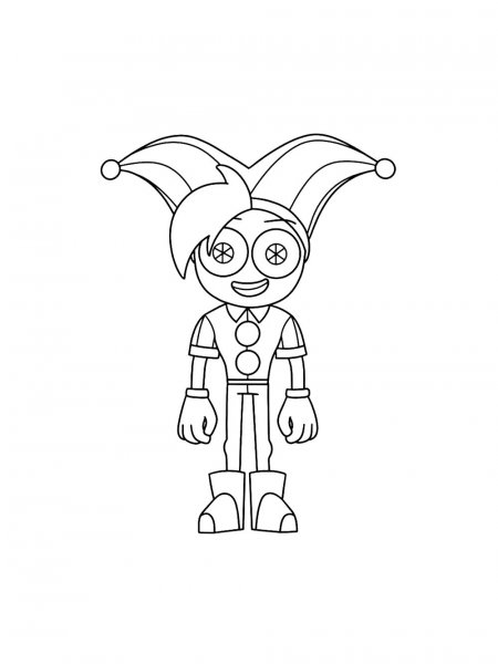 Pomni coloring pages