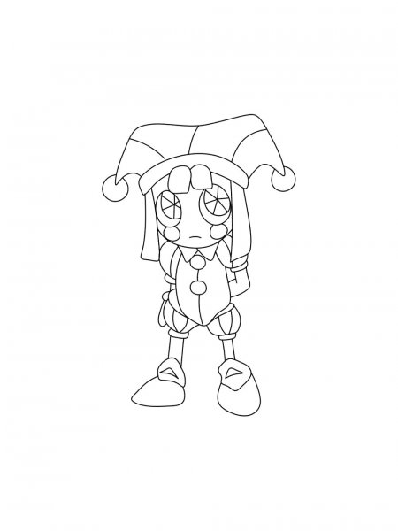 Pomni coloring pages