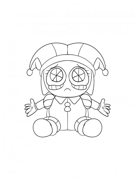Pomni coloring pages