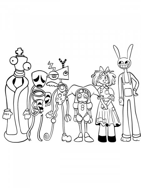 The Amazing Digital Circus coloring pages