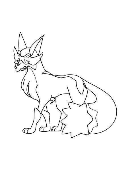 Thievul Pokemon coloring pages