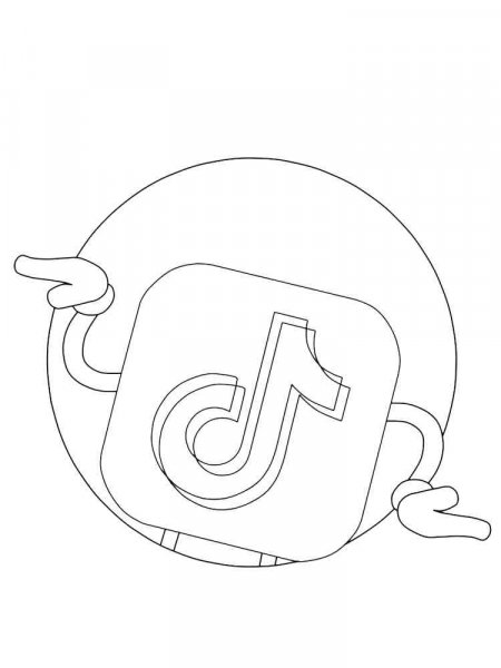 TikTok coloring pages