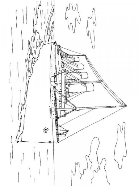 Titanic coloring pages
