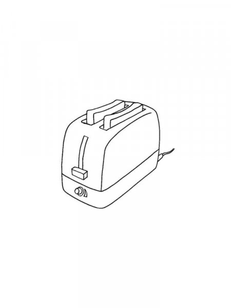 Toaster coloring pages