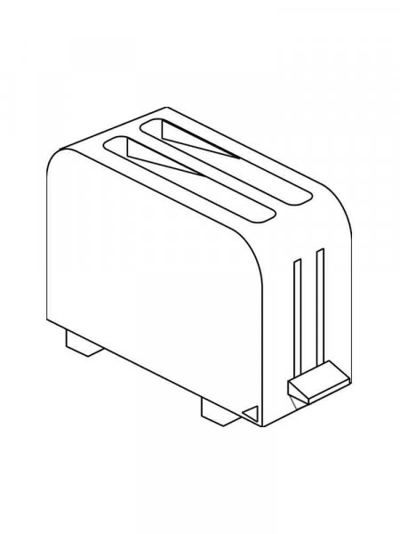 Toaster coloring pages