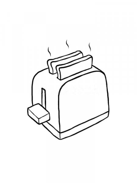 Toaster coloring pages