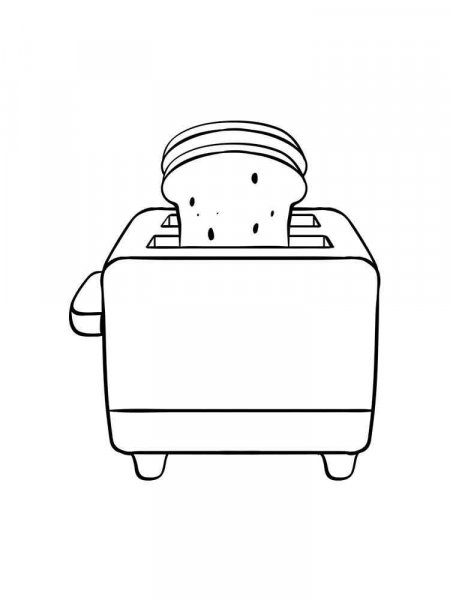 Toaster coloring pages