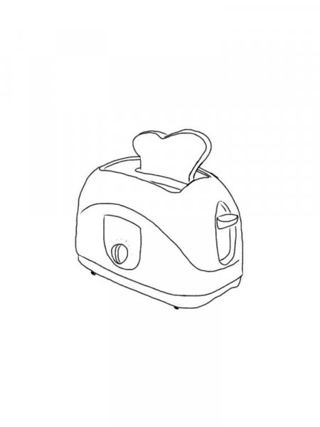 Toaster coloring pages