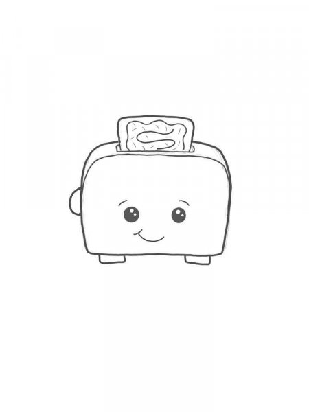 Toaster coloring pages
